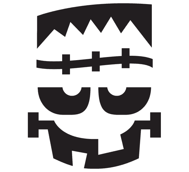 Frankenstein Pumpkin Carving Template