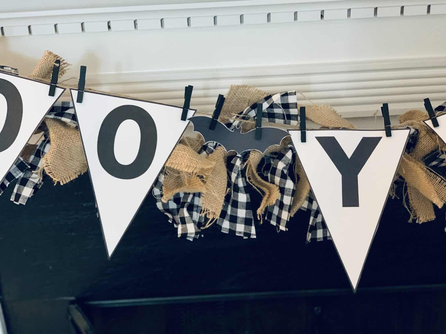 Boo Y'all! Free Printable Halloween Banner - Mimosas & Motherhood