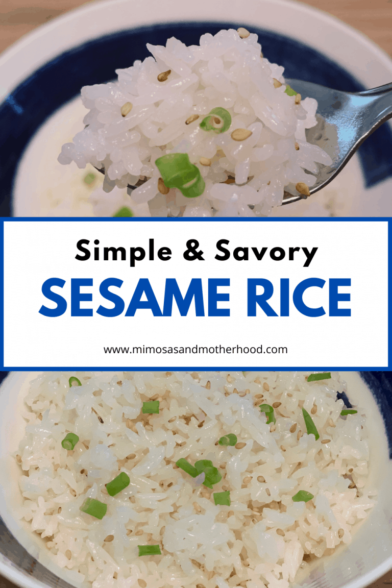 Simple and Easy Sesame Rice - Mimosas & Motherhood