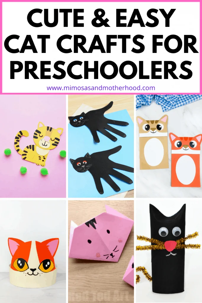 20 Cat Crafts for Preschoolers & Toddlers - Mimosas & Motherhood