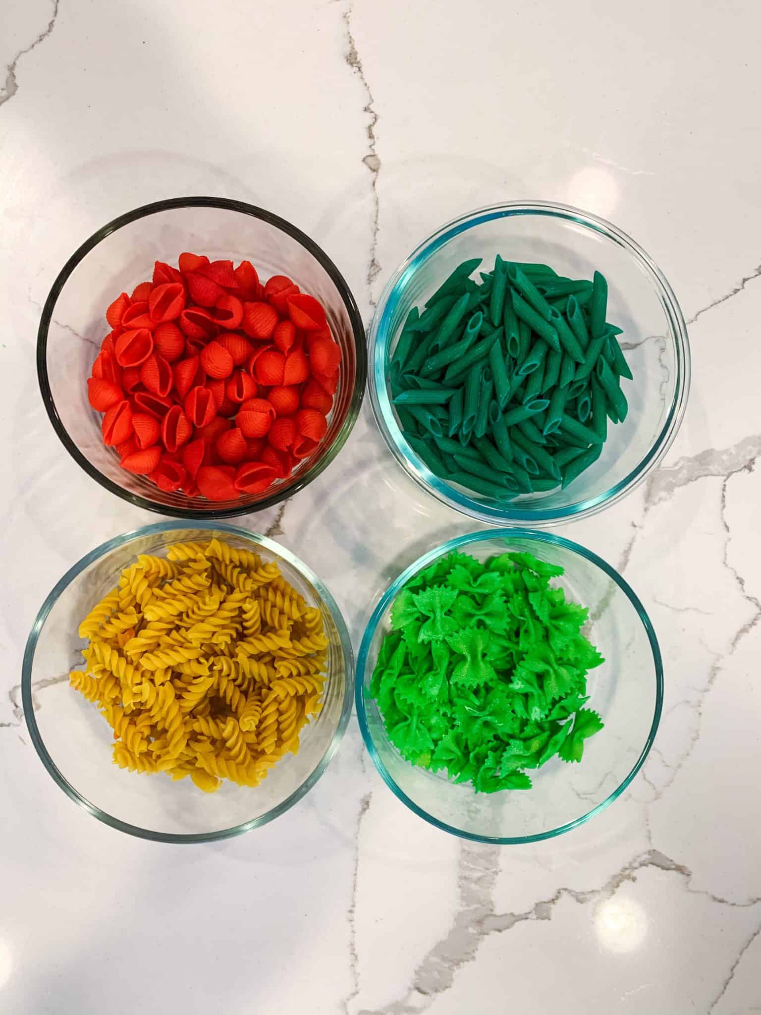 How to Dye Pasta for Crafts - Mimosas & Motherhood