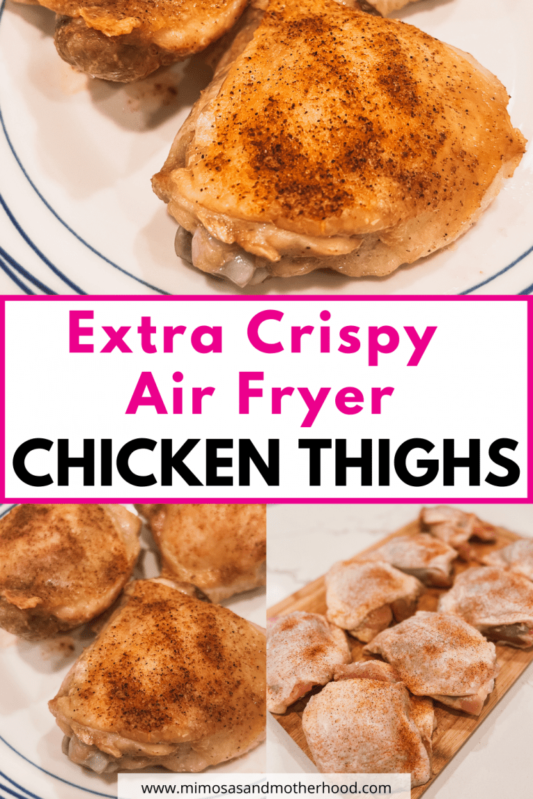 Crispy Air Fryer Chicken Thighs - Mimosas & Motherhood
