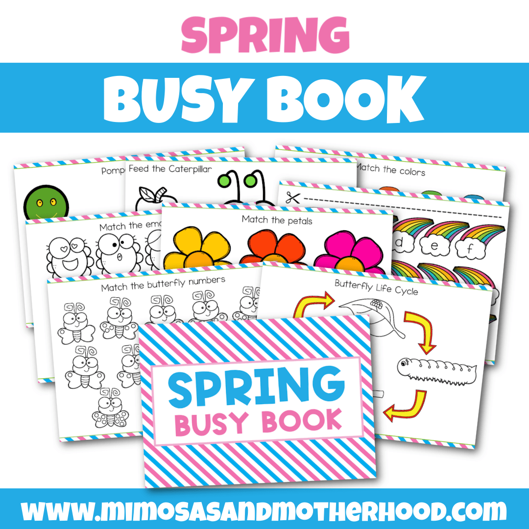 Spring Busy Book - Mimosas & Motherhood