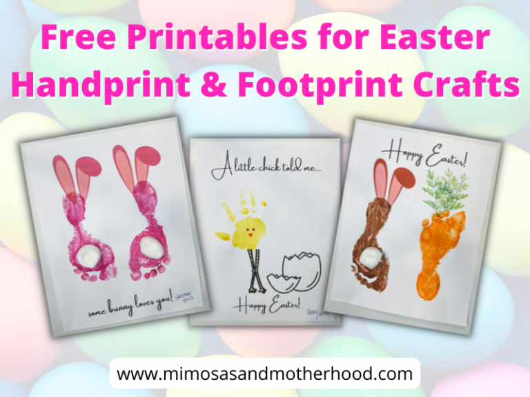 Free Printable Handprint and Footprint Easter Crafts for Toddlers ...