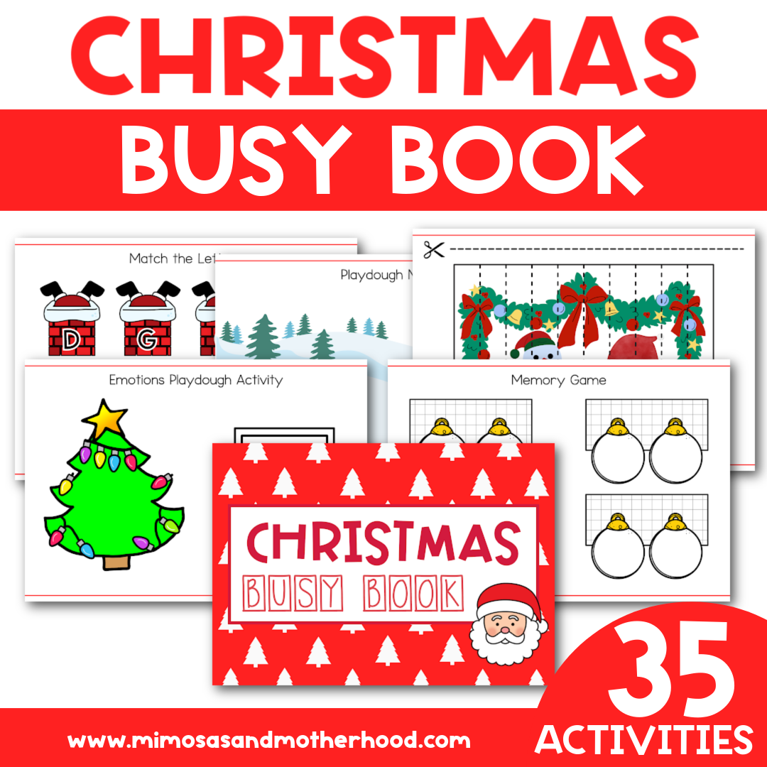 Christmas Busy Book - Mimosas & Motherhood