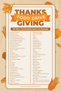 65 Non Perishable Foods for a Thanksgiving Food Drive - Mimosas ...