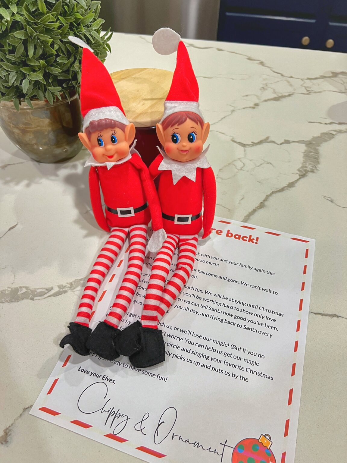 Free Printable Elf on the Shelf Arrival and Welcome Letters - Mimosas ...