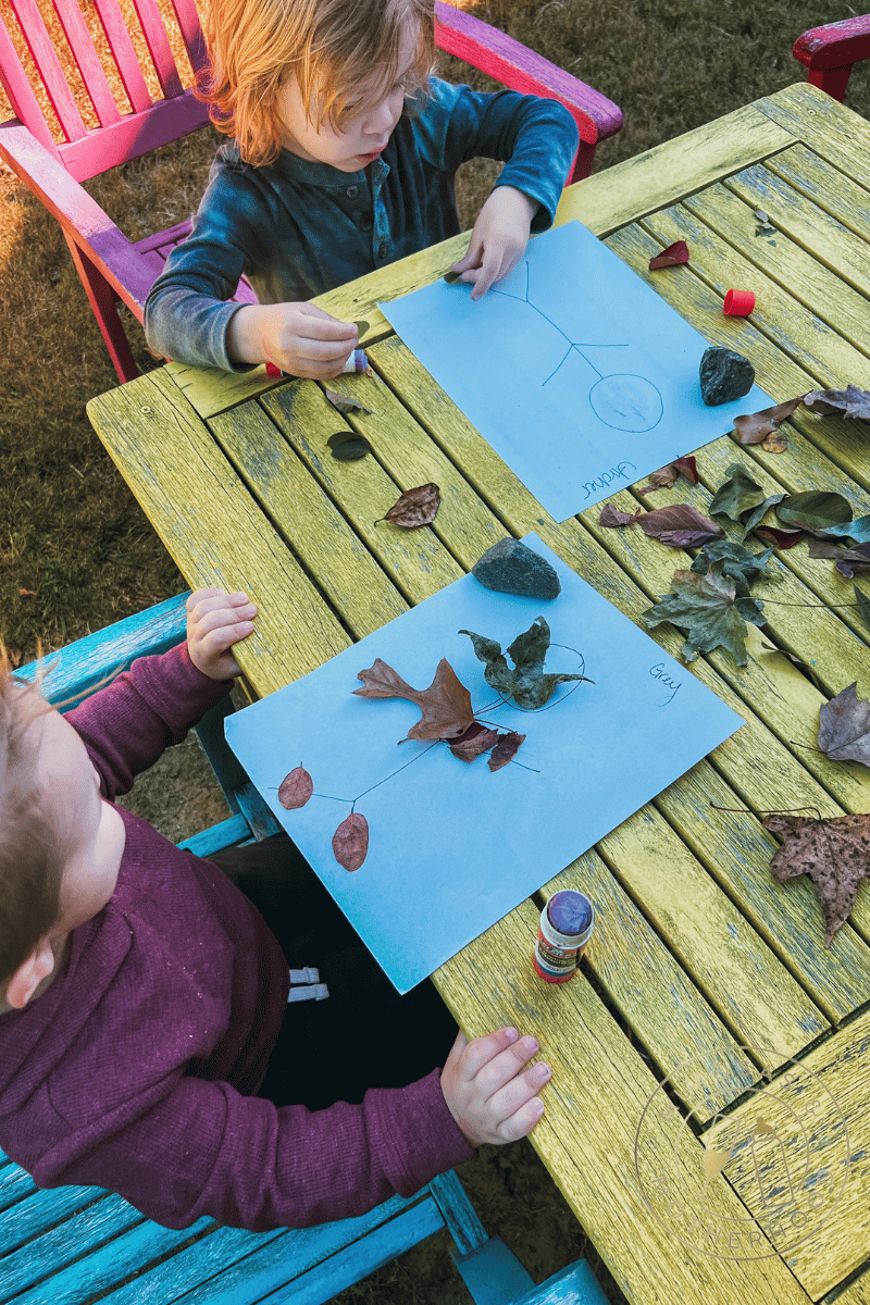 Leaf Man Craft for Kids - Mimosas & Motherhood