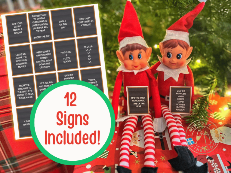 Free Printable Elf Letter Boards - Mimosas & Motherhood