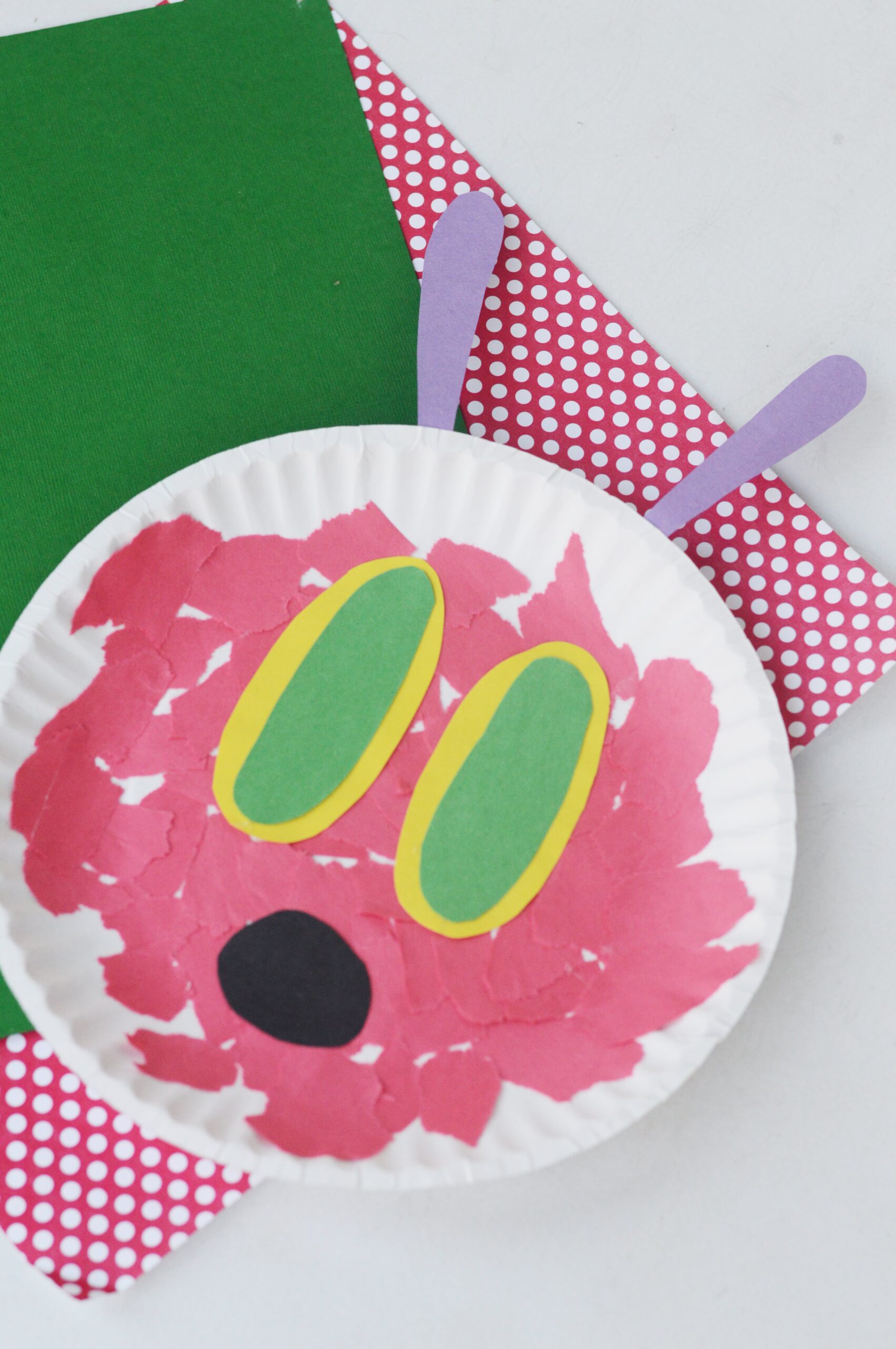 Very Hungry Caterpillar Paper Plate Craft - Mimosas & Motherhood