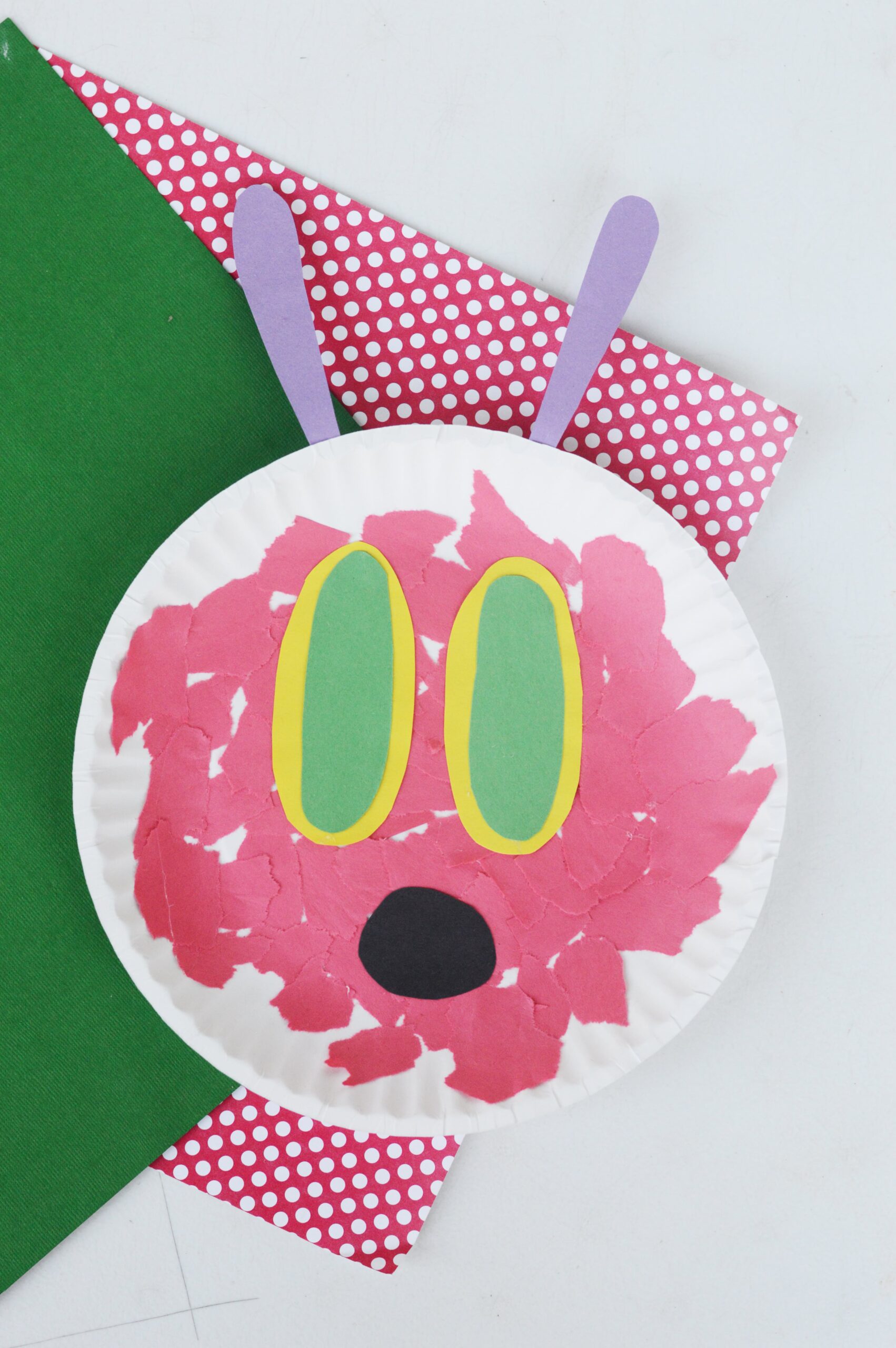 Very Hungry Caterpillar Paper Plate Craft - Mimosas & Motherhood