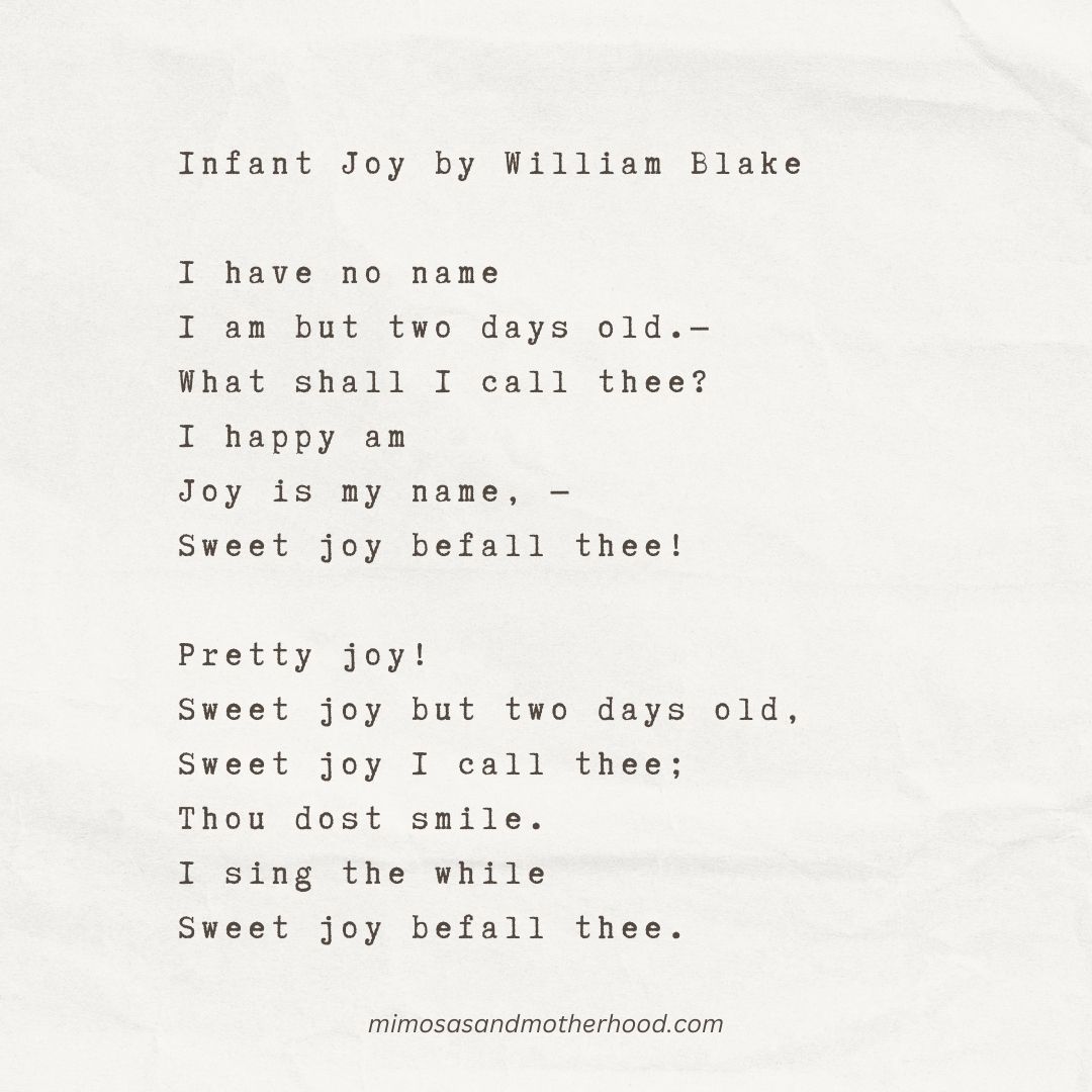 18 of the Best Poems for Babies - Mimosas & Motherhood