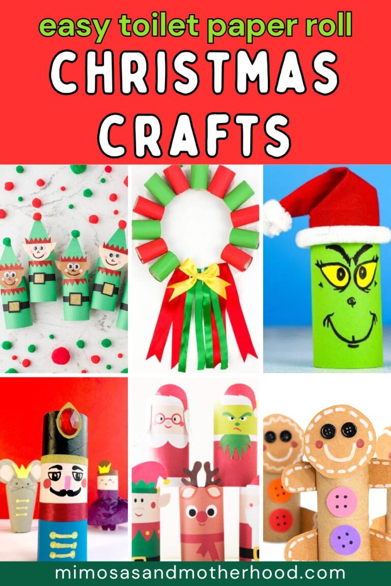 Easy Christmas Toilet Paper Roll Crafts for Kids - Mimosas & Motherhood