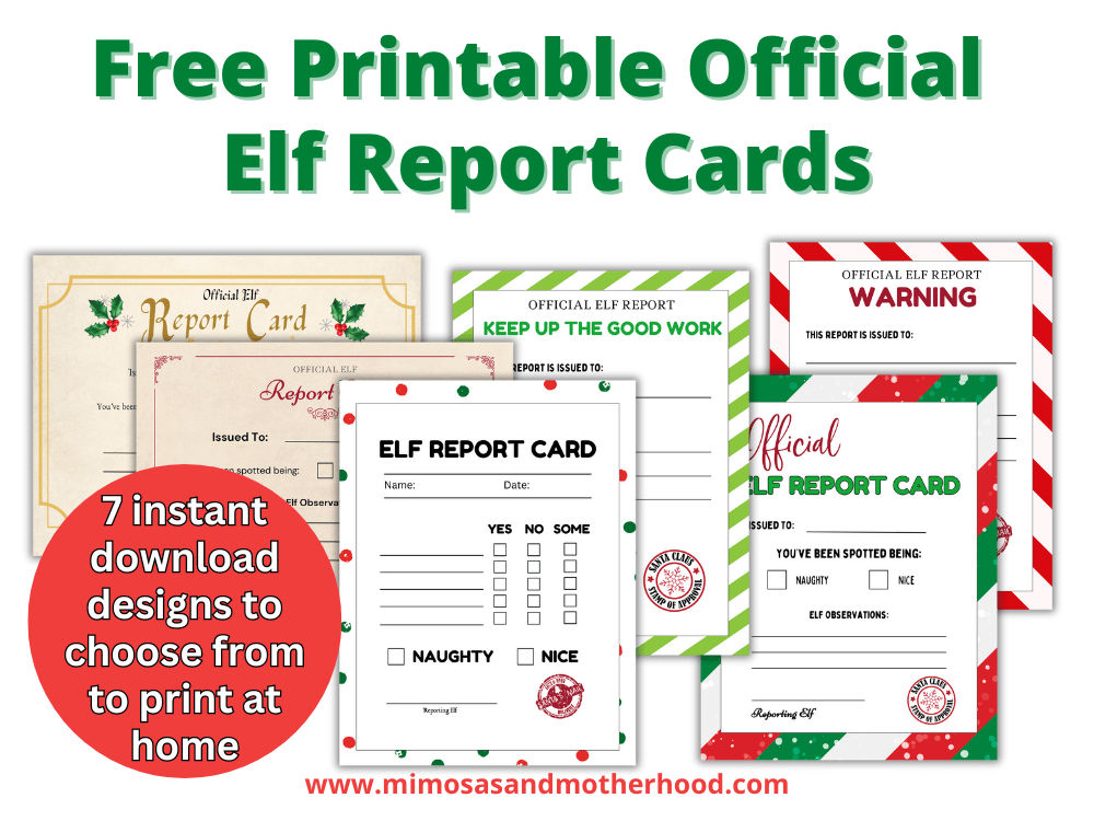 Naughty Or Nice Notes Elf Report Cards For Christmas | 50 Official ...