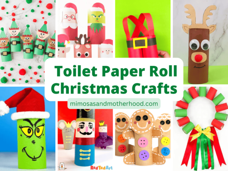 Easy Christmas Toilet Paper Roll Crafts for Kids - Mimosas & Motherhood