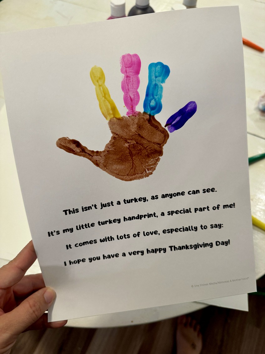 Adorable Thanksgiving Turkey Handprint Poem Printable - Mimosas ...