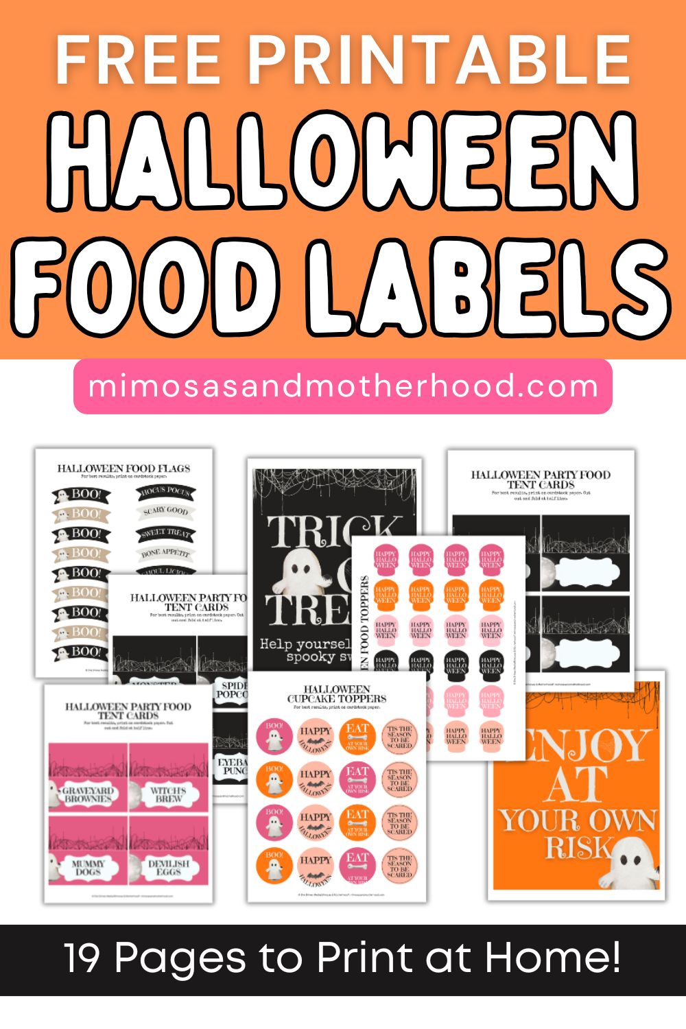 Halloween Food Labels (free printable) - Mimosas & Motherhood