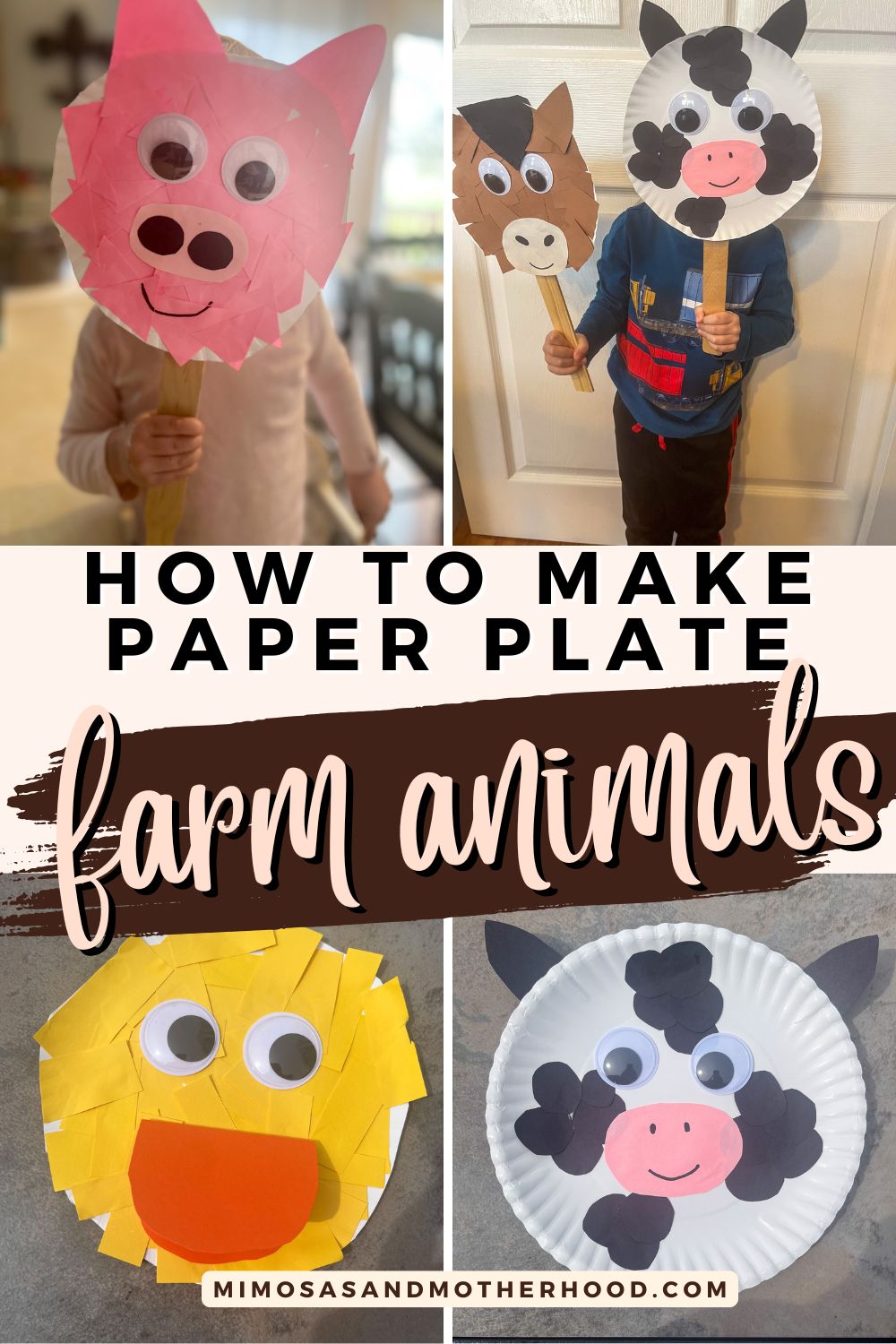 Easy Farm Animal Paper Plate Crafts for Toddlers and Preschoolers ...