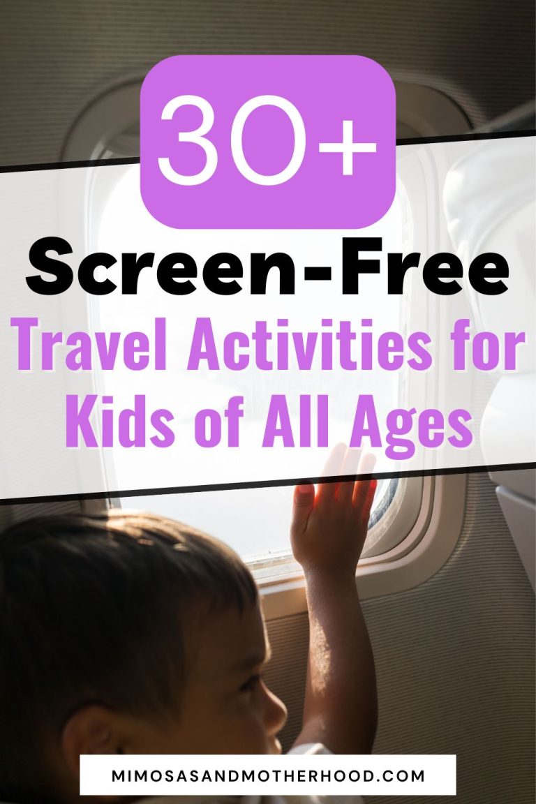 30+ Travel Activities for Kids (Screen-Free Ideas by Age) - Mimosas ...