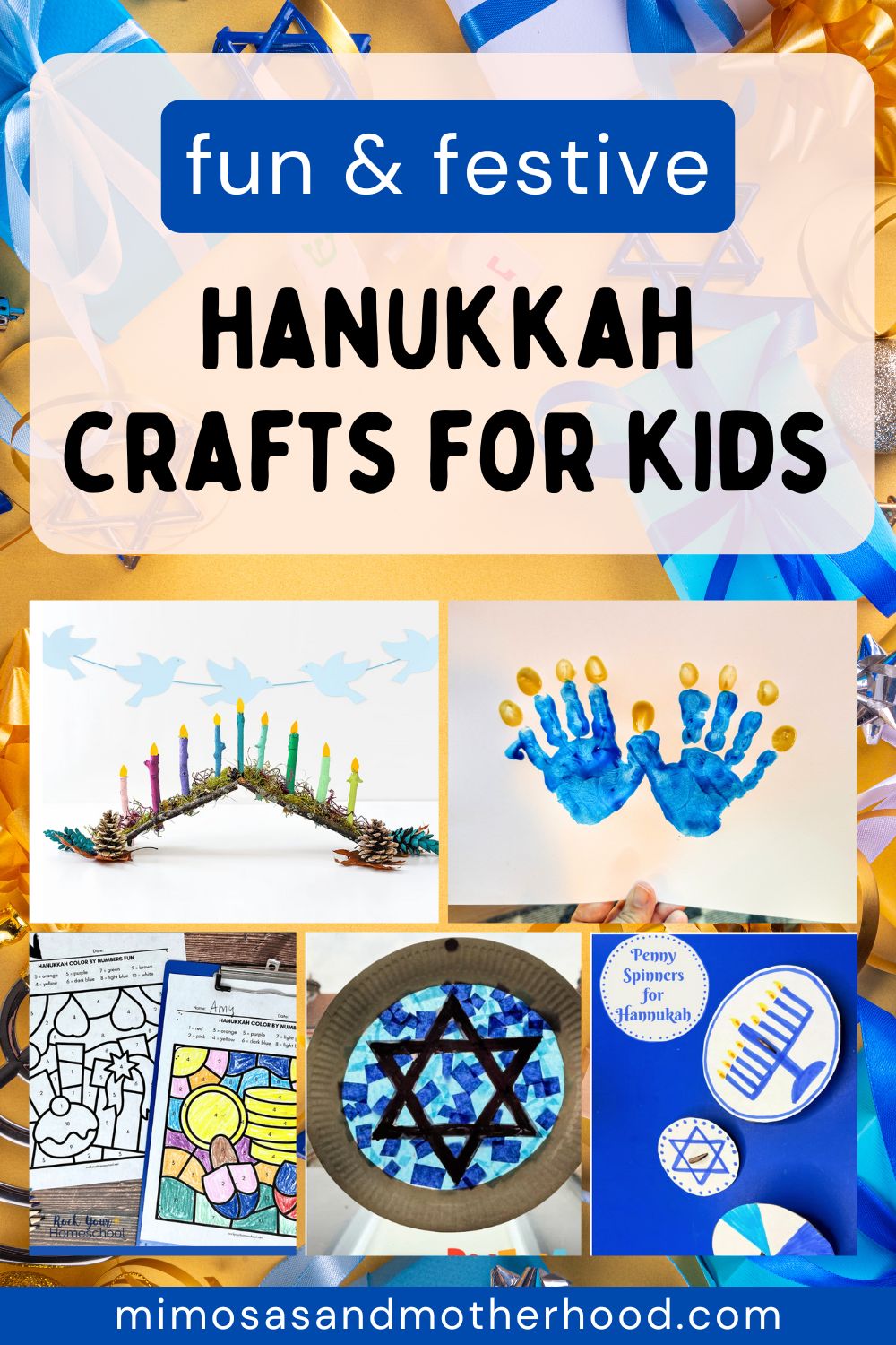 Hanukkah Crafts for Preschoolers - Mimosas & Motherhood