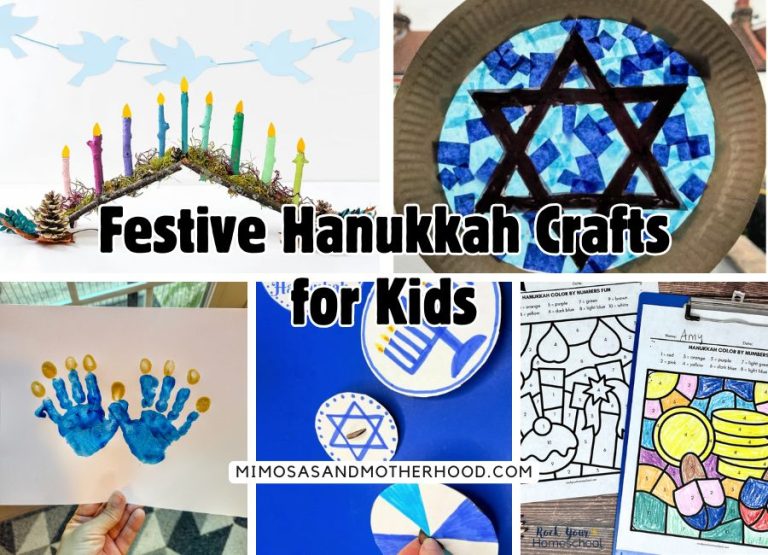 Hanukkah Crafts for Preschoolers - Mimosas & Motherhood